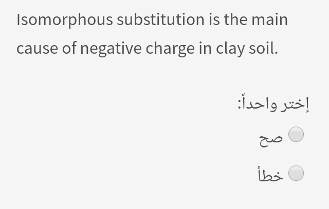 Solved Isomorphous substitution is the main cause of | Chegg.com