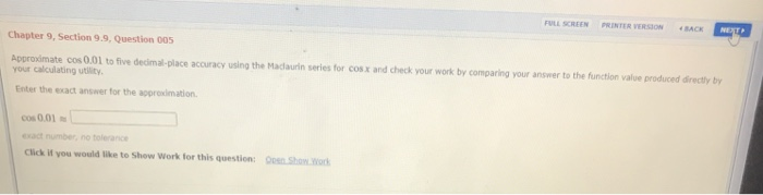 Solved FULL SCREEN PRINTER VERSION 4 BACK NET Chapter 9, | Chegg.com