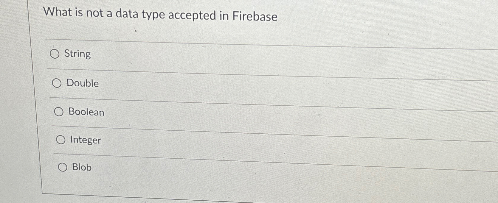 Solved What is not a data type accepted in | Chegg.com