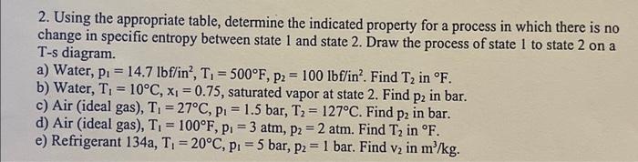 Solved 2. Using the appropriate table, determine the | Chegg.com