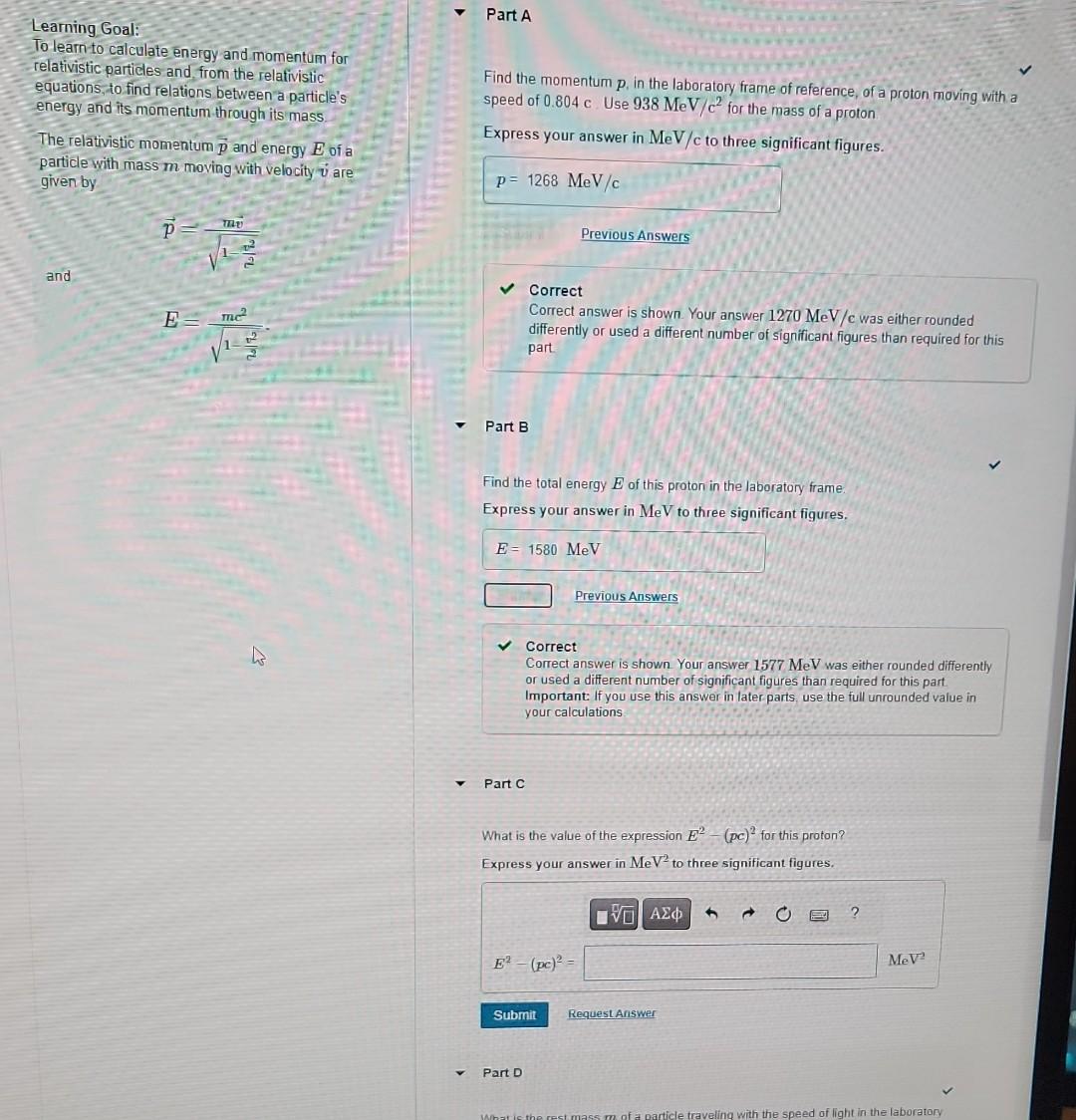 Solved Learning Goal: Part A To learn to calculate energy | Chegg.com