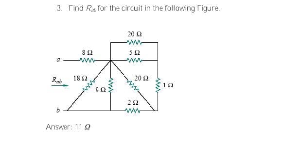 Solved Find Rab ﻿for the circuit in the following | Chegg.com