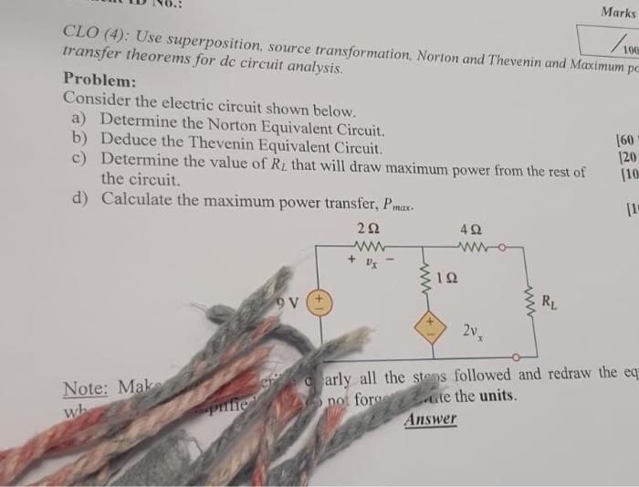 Solved Clo 4 Use Superposition Source Transformation