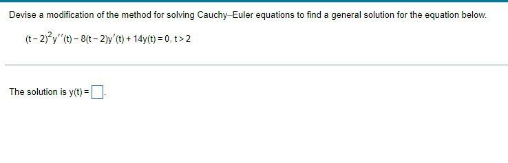 Solved Devise a modification of the method for solving | Chegg.com