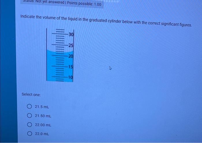 Solved Not yet answered I Points possible: 1.00 Indicate the | Chegg.com