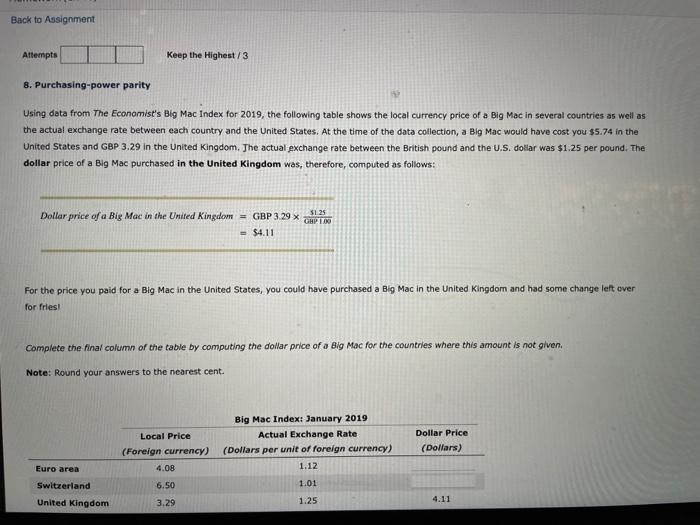Solved Back to Assignment Attempts Keep the Highest/3 8. | Chegg.com