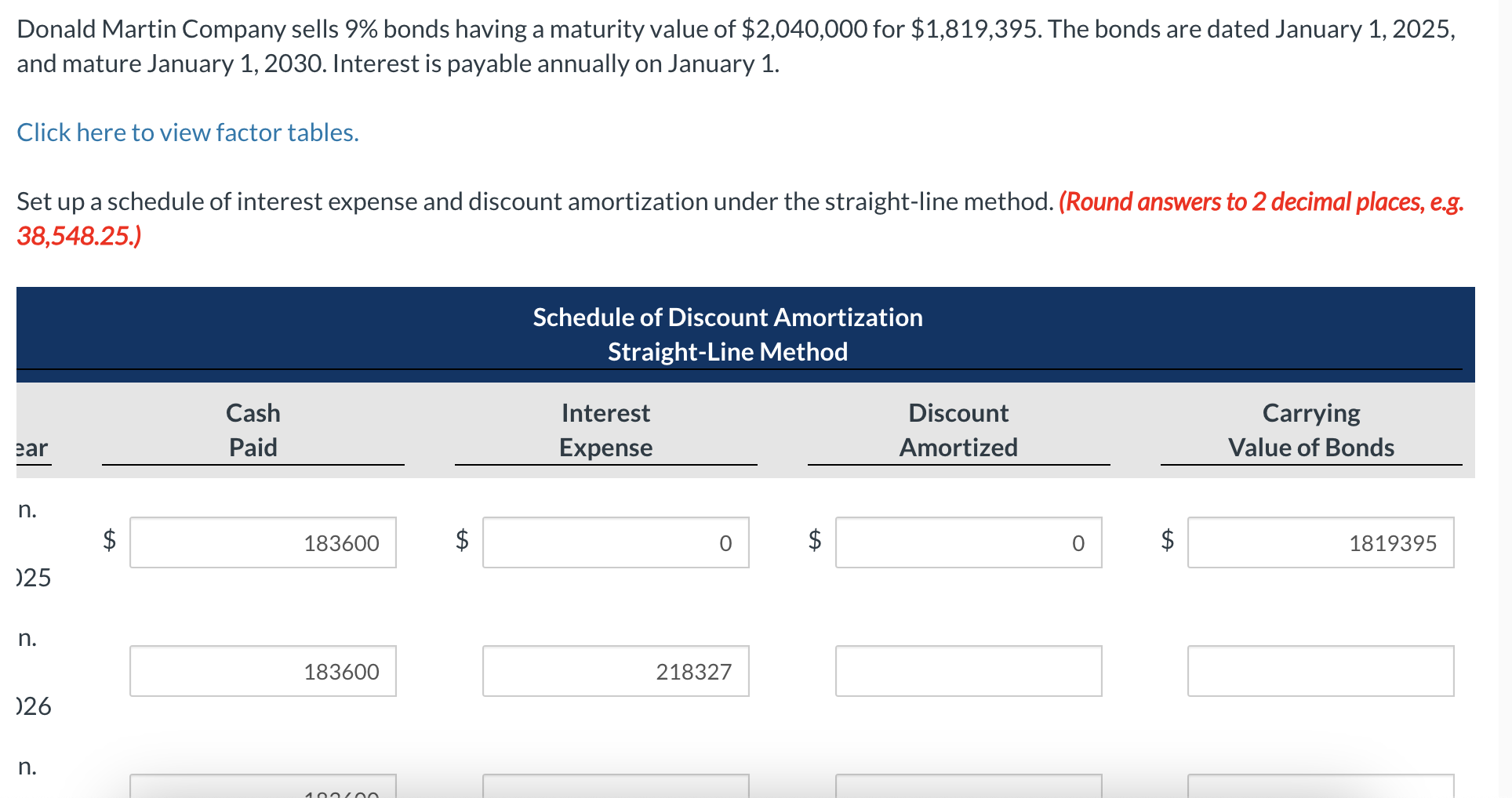 Solved Donald Martin Company sells 9% ﻿bonds having a | Chegg.com