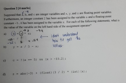 Solved Qnestion 2 [4 ﻿marks]Supposed that a,b, ﻿and c ﻿are | Chegg.com