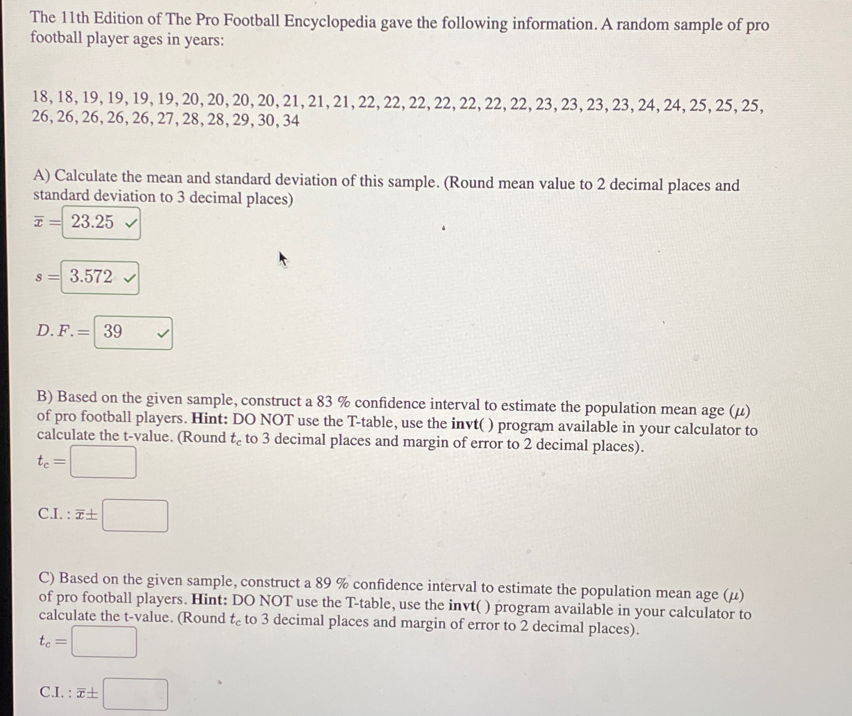 Solved The 11th Edition of The Pro Football Encyclopedia | Chegg.com
