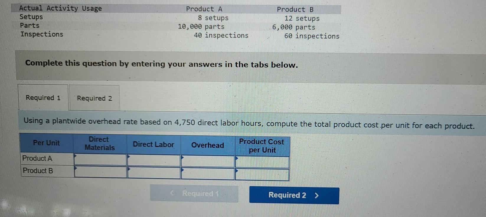 Solved Exercise 4-11 (Algo) Computing product cost per unit | Chegg.com