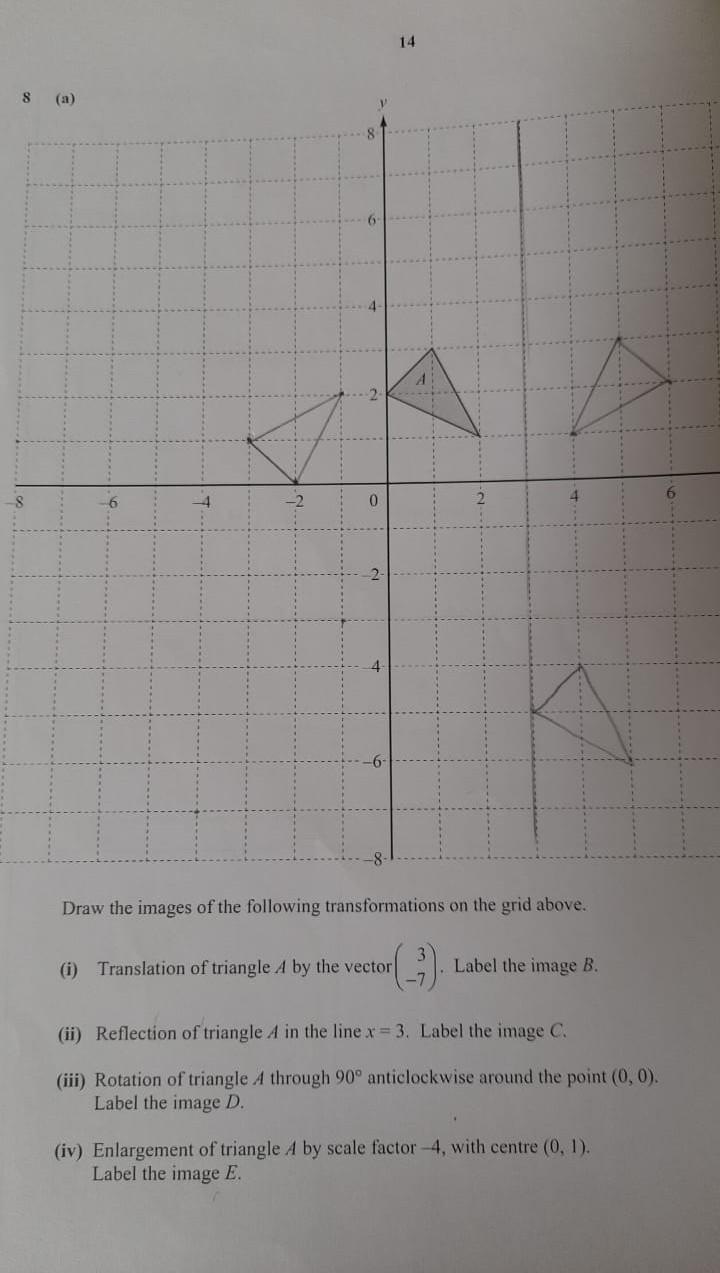 Solved How to solve the last question which is Enlargement | Chegg.com