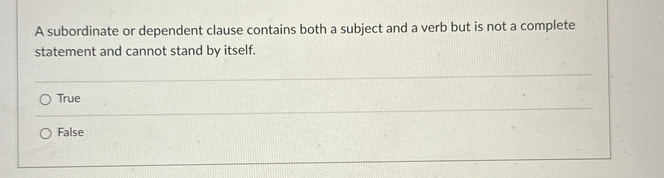 Solved A subordinate or dependent clause contains both a | Chegg.com