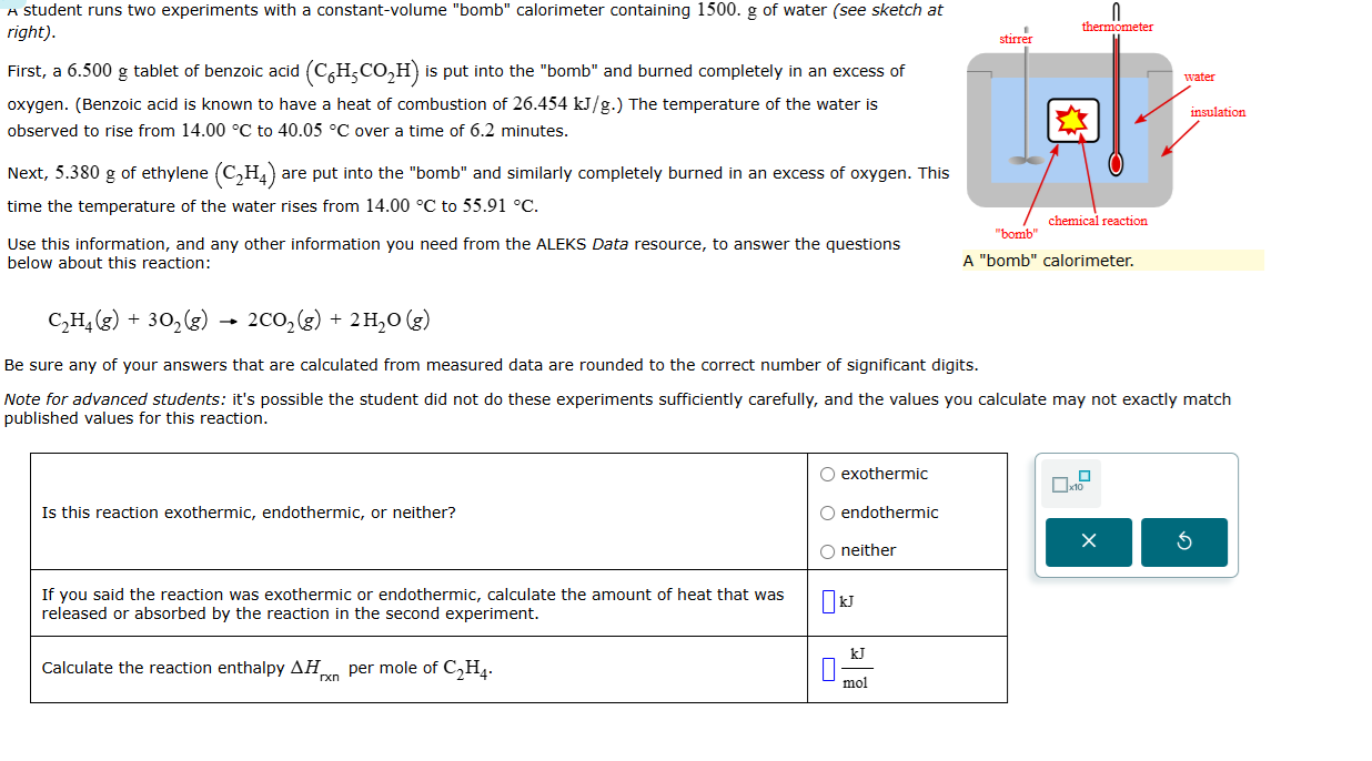Solved н ﻿student runs two experiments with a | Chegg.com