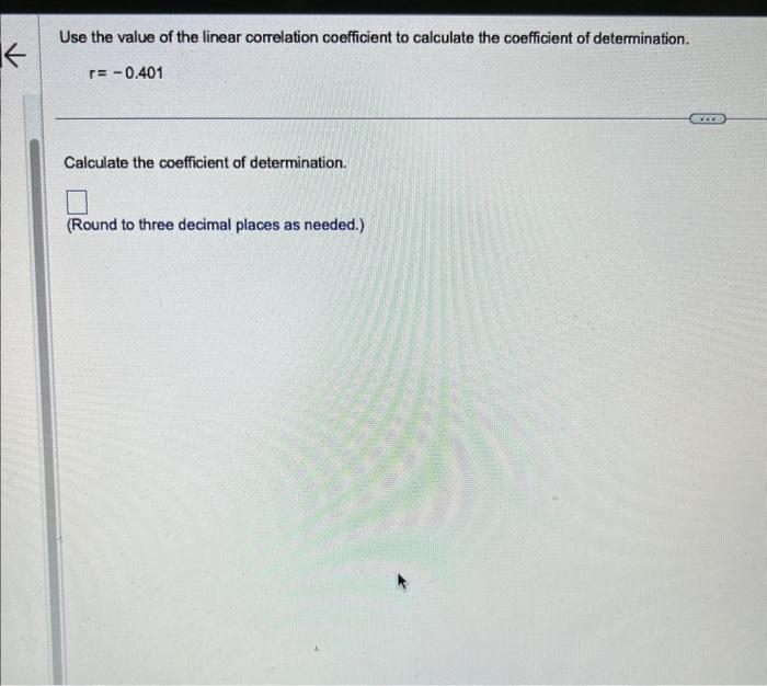 Solved Use the value of the linear correlation coefficient | Chegg.com