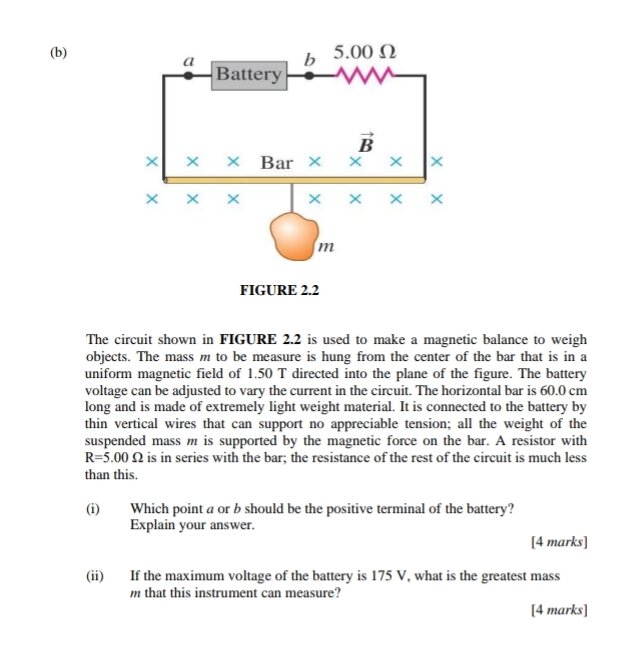 Solved (b)The circuit shown in FIGURE 2.2 ﻿is used to make a | Chegg.com