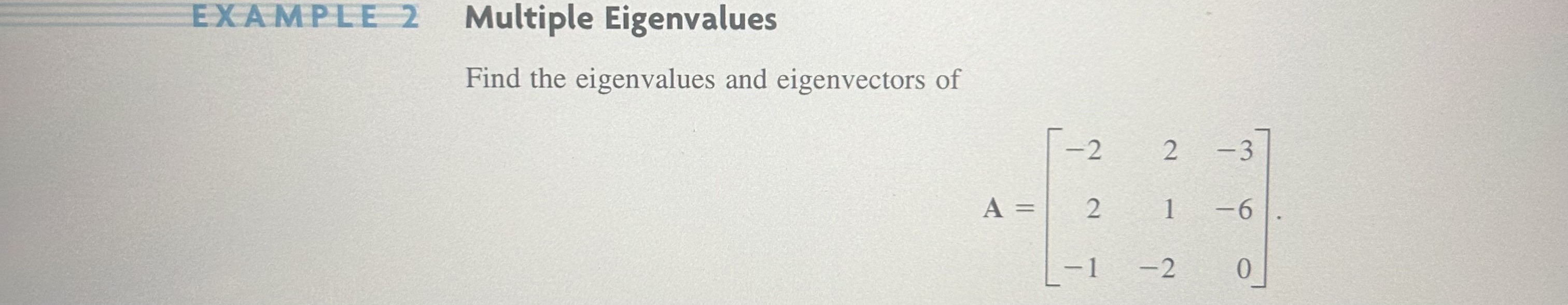 Solved Multiple EigenvaluesFind the eigenvalues and | Chegg.com