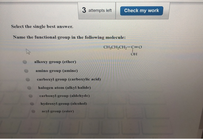 Solved 3 attempts left Check my work Select the single best | Chegg.com
