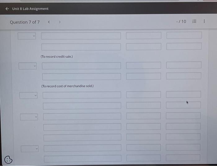 Solved Unit 8 Lab Assignment Question 7 of 7 Apr. 5 At the | Chegg.com