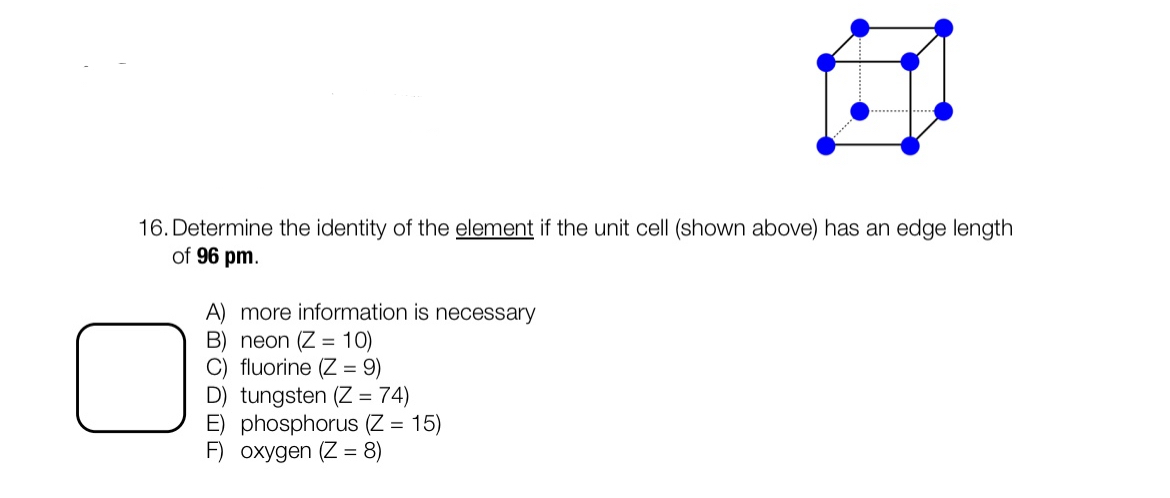 Solved Determine the identity of the element if the unit | Chegg.com
