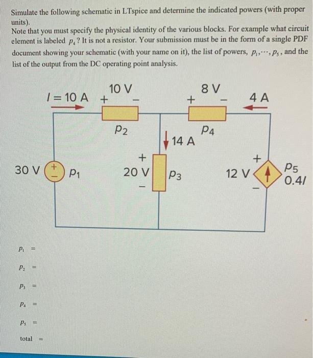 Solved Simulate the following schematic in LTspice and | Chegg.com