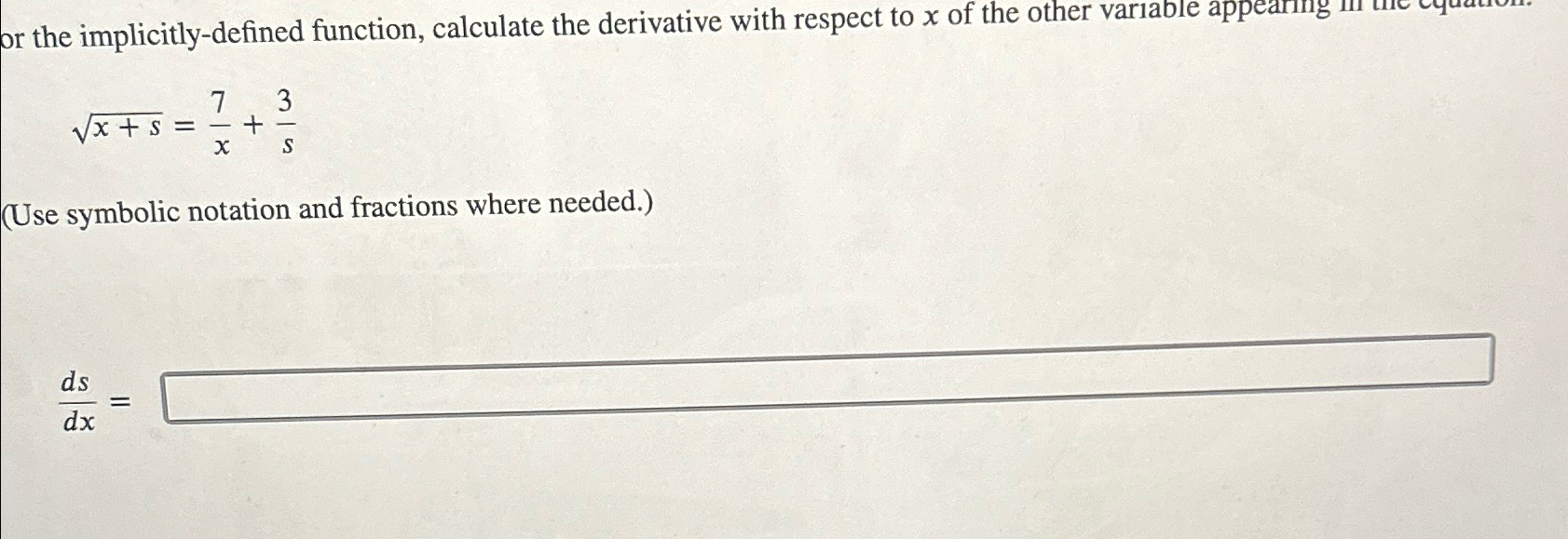 Solved or the implicitly-defined function, calculate the | Chegg.com