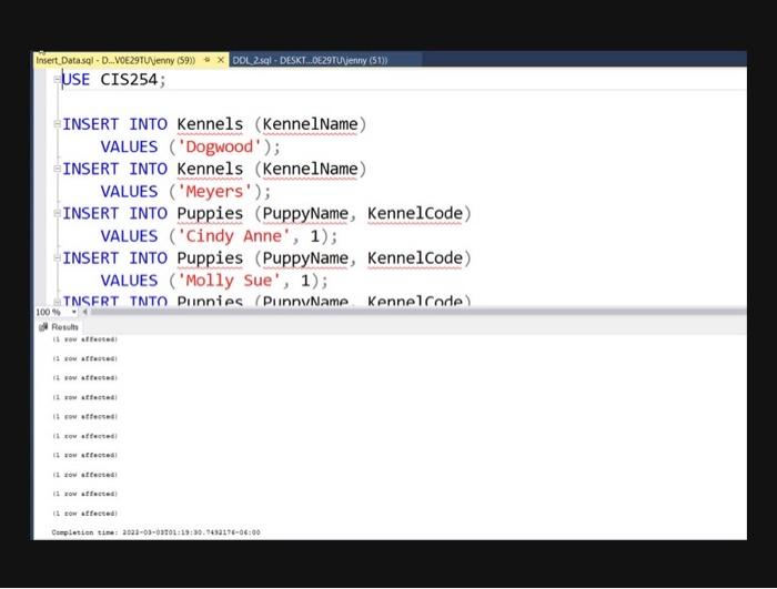 Solved Database Design Project Directions: For the given | Chegg.com