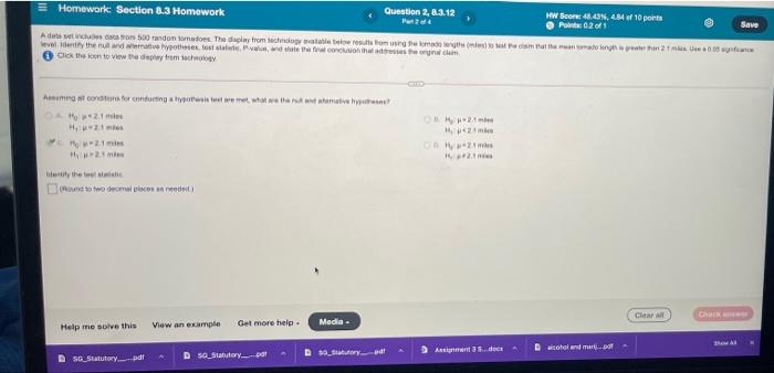 Solved Save Homework Section 6 3 Homework Question