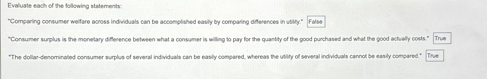 Solved Evaluate each of the following statements:"Comparing | Chegg.com