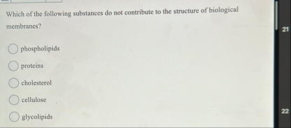 Solved Which of the following substances do not contribute | Chegg.com