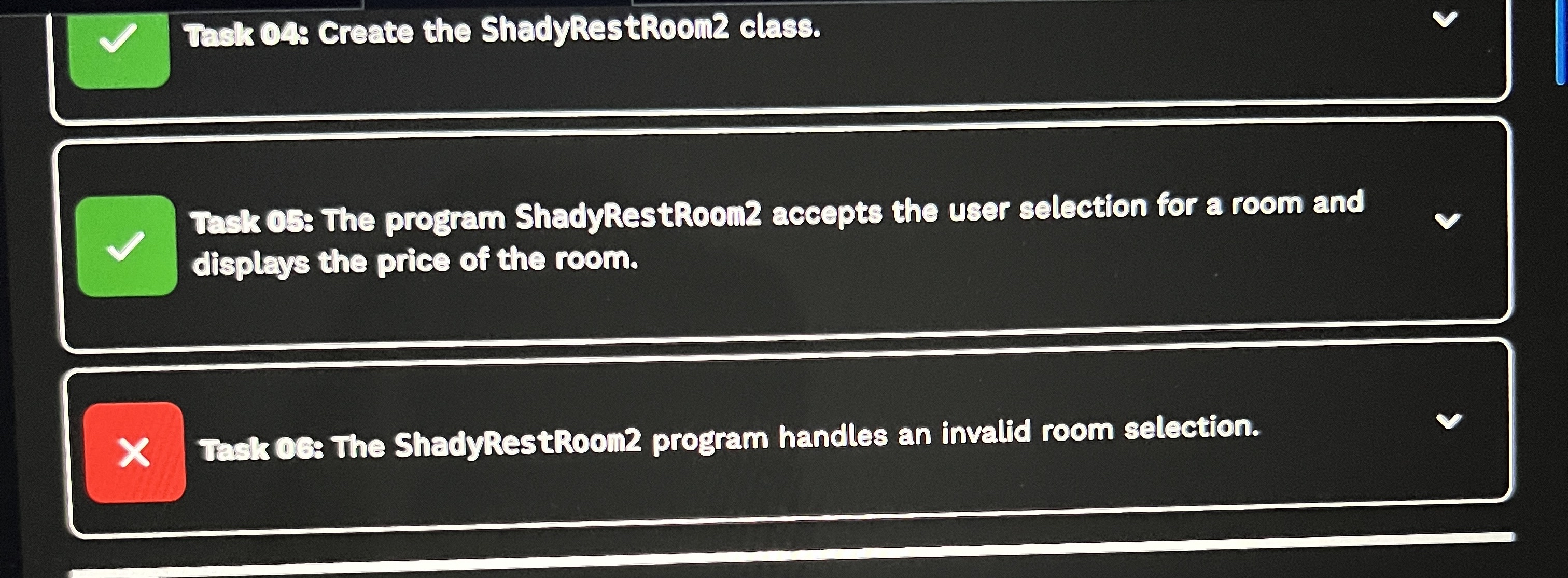 Solved PartAWrite an application called ShadyRestRoom for | Chegg.com