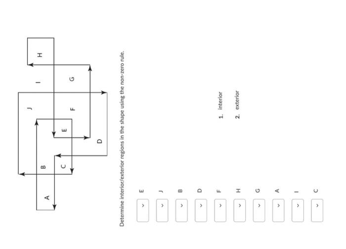 Determine Interiorexterior Regions In The Shape 