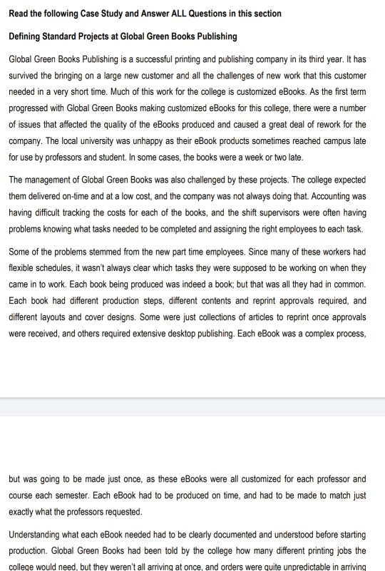Solved Read the following Case Study and Answer ALL | Chegg.com