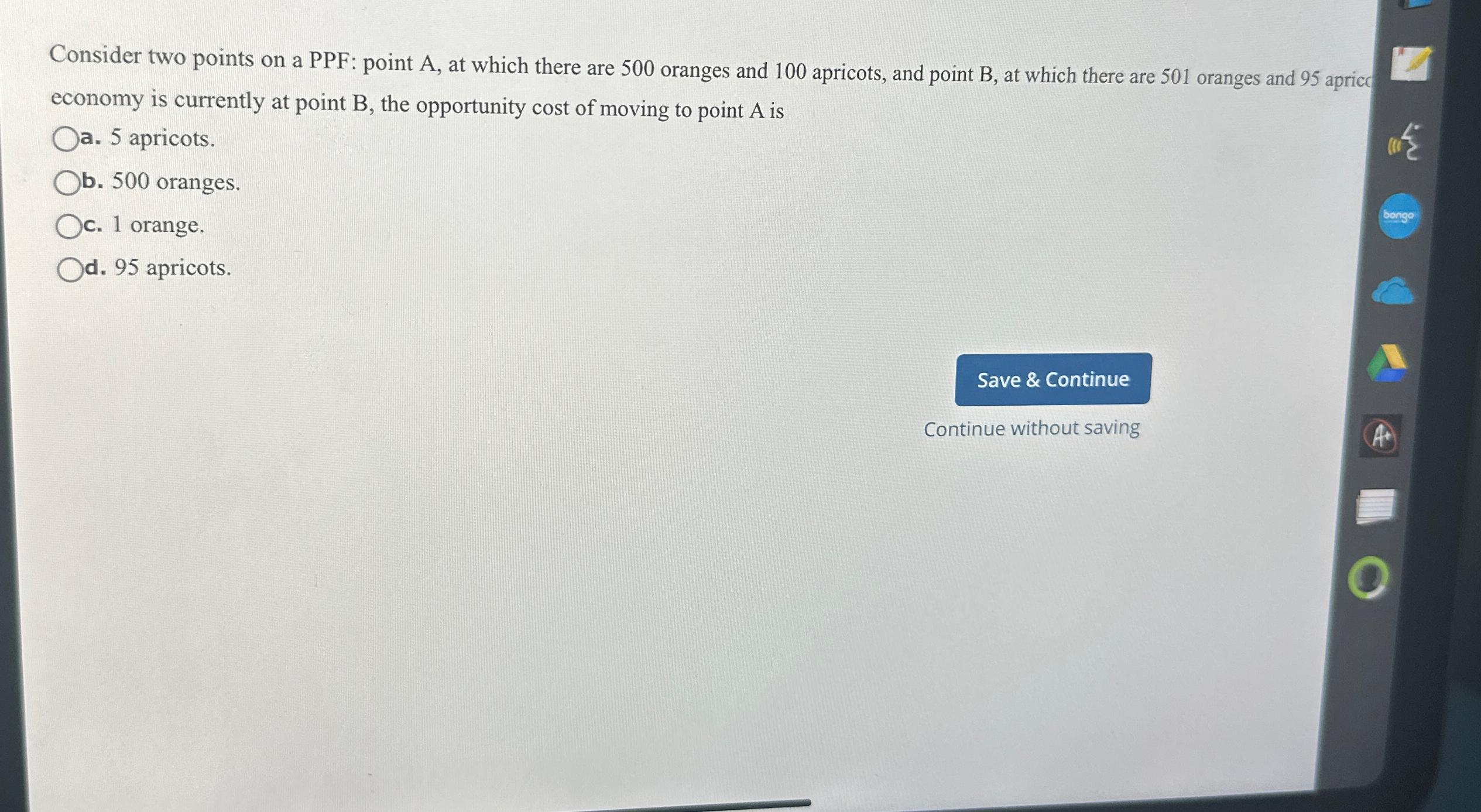 Solved Consider two points on a PPF: point A, ﻿at which | Chegg.com
