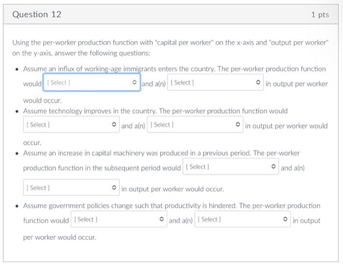 Solved Using the per-worker production function with | Chegg.com