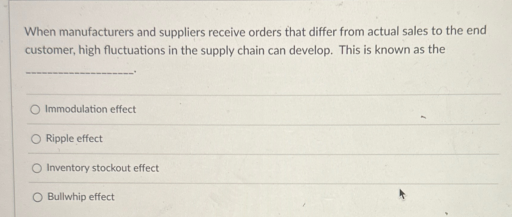 Solved When manufacturers and suppliers receive orders that | Chegg.com