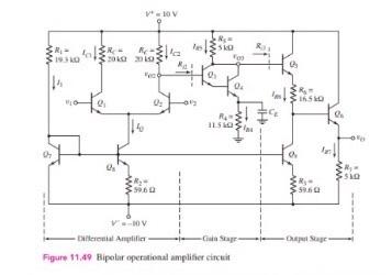 Figure 11,49 Bipolar operatioas amplifier | Chegg.com