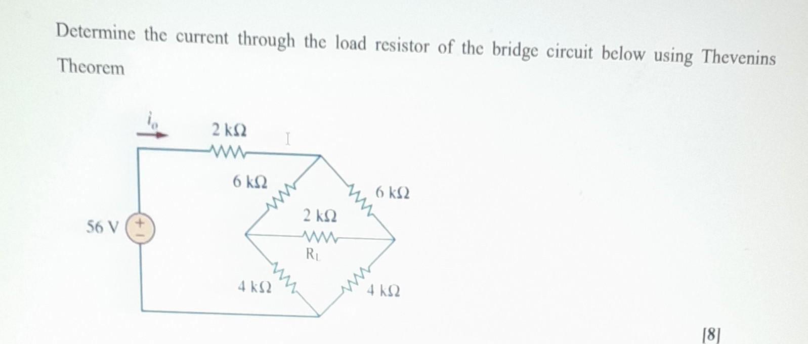 Solved Determine the current through the load resistor of | Chegg.com