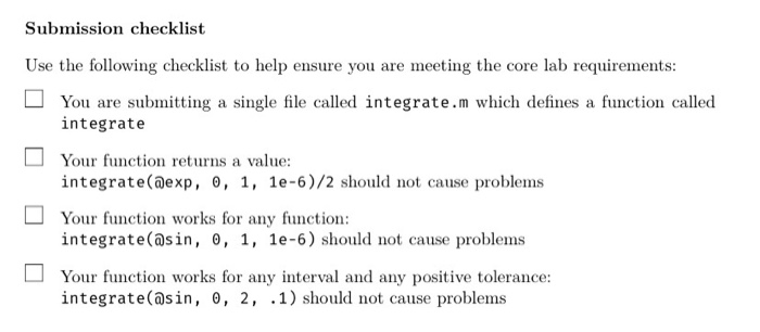 Solved Lab 7 Adaptive Integrals Task Write A Function That