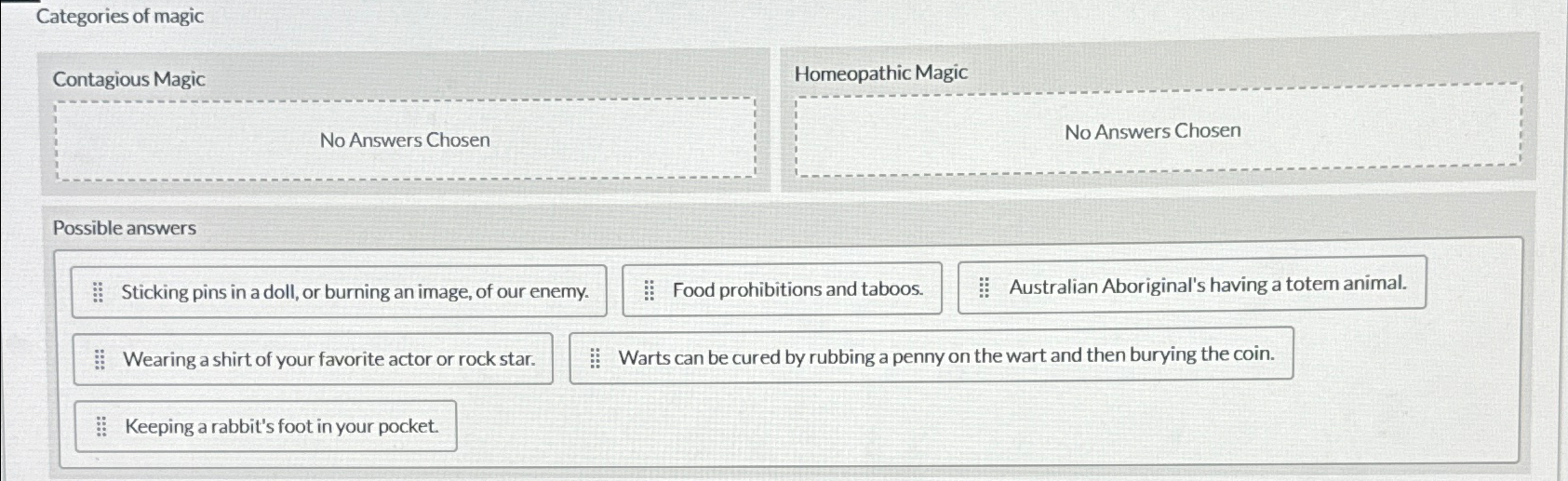 Categories of magicContagious MagicHomeopathic | Chegg.com