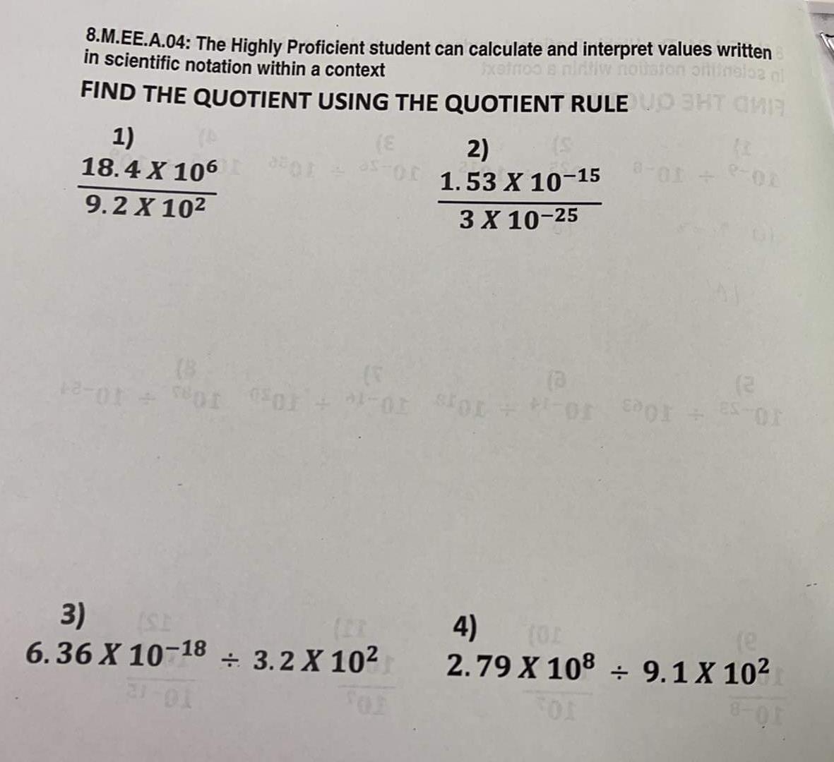 Solved 8.M.EE.A.04: The Highly Proficient student can | Chegg.com