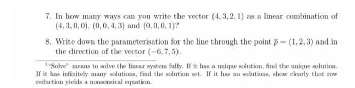 Solved 7. In how many ways can you write the vector | Chegg.com