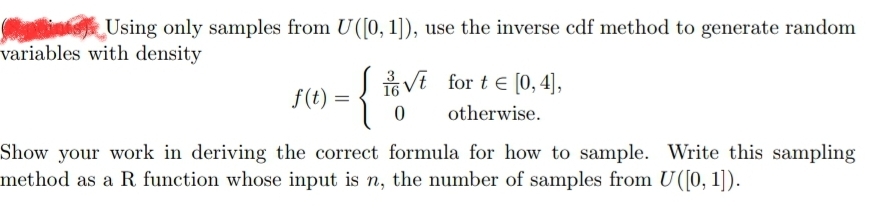 Solved please show steps and explain Using only samples from | Chegg.com
