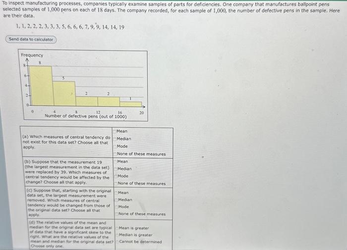 Solved 17 To inspect manufacturing processes, companies | Chegg.com
