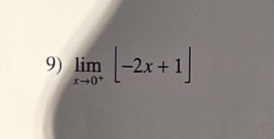 limit x approaches 0+,-[2x+1] | Chegg.com