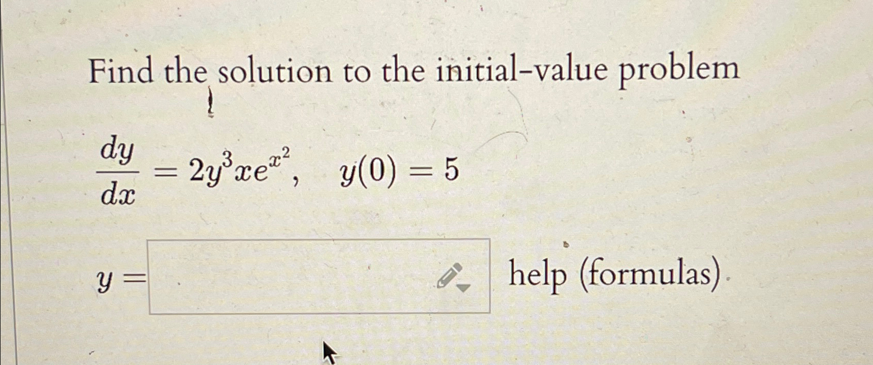 Solved Find the solution to the initial-value problem | Chegg.com