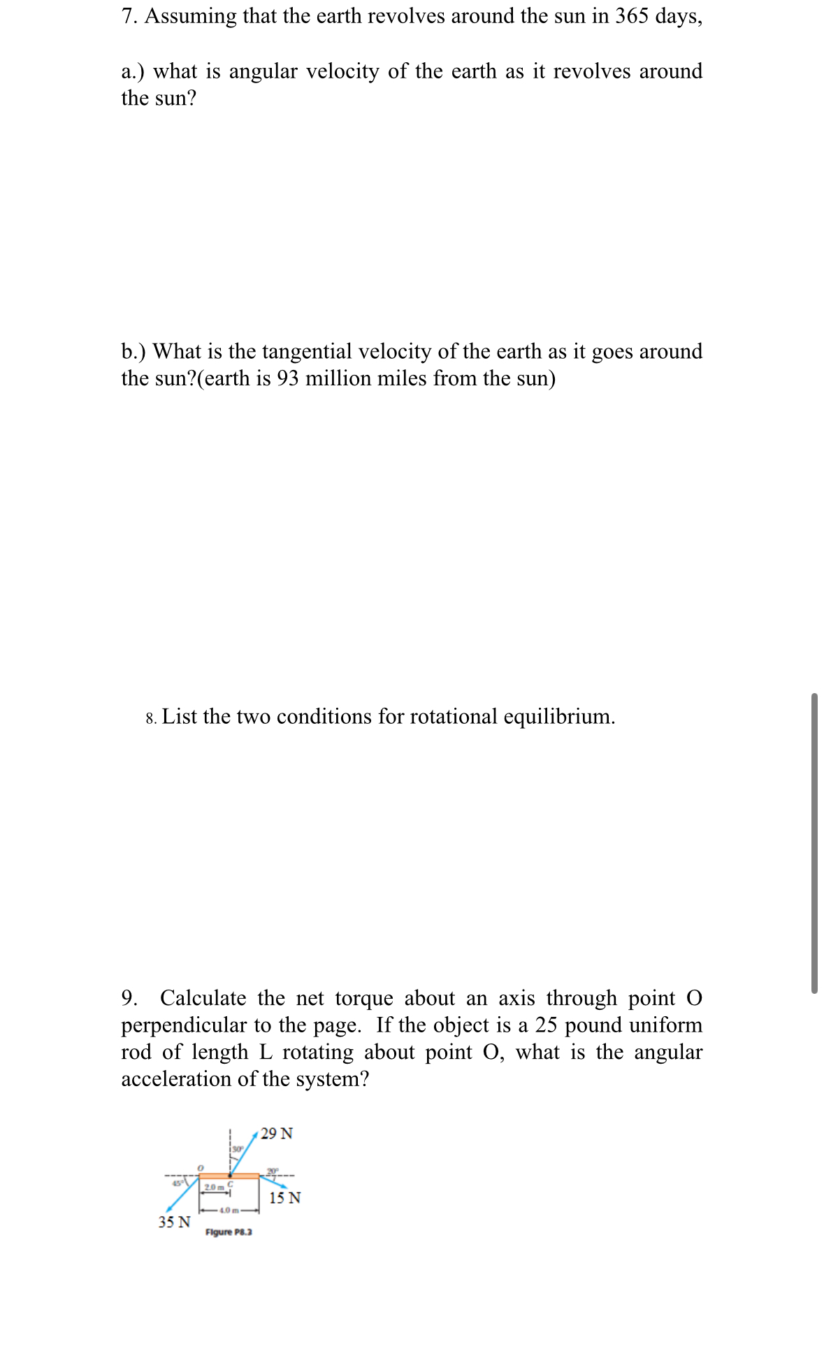 Solved Assuming that the earth revolves around the sun in | Chegg.com
