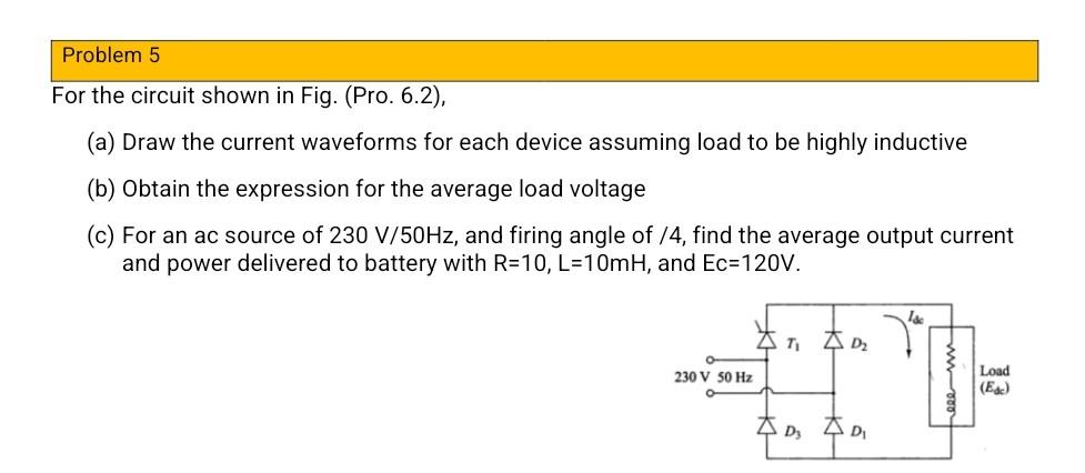 Solved A single - phase full-converter is supplied from 240 | Chegg.com