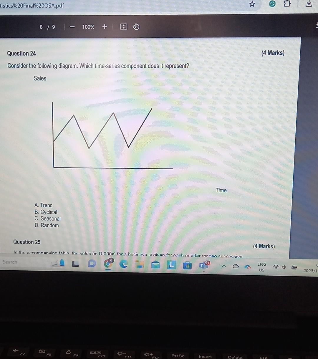 Solved Questions 9-12 refer to the problem below. The volume | Chegg.com