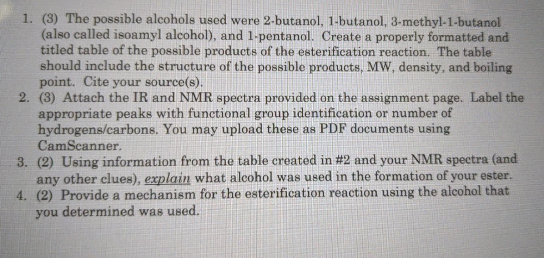 Solved Boiling point of unknown product: 137 degrees Celsius | Chegg.com