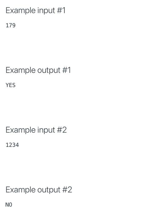 Solved Statement Given an integer, print "YES" if it's a | Chegg.com